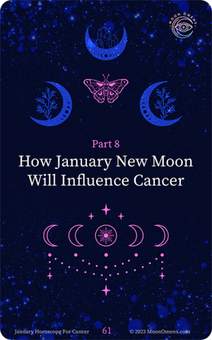 Cancer January Horoscope 2022 - Moon Omens